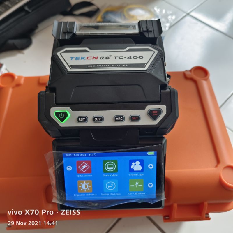 Jual splicer TEKCN TC-400/fusion splicer tekcn tc400/alat sambung fiber ...