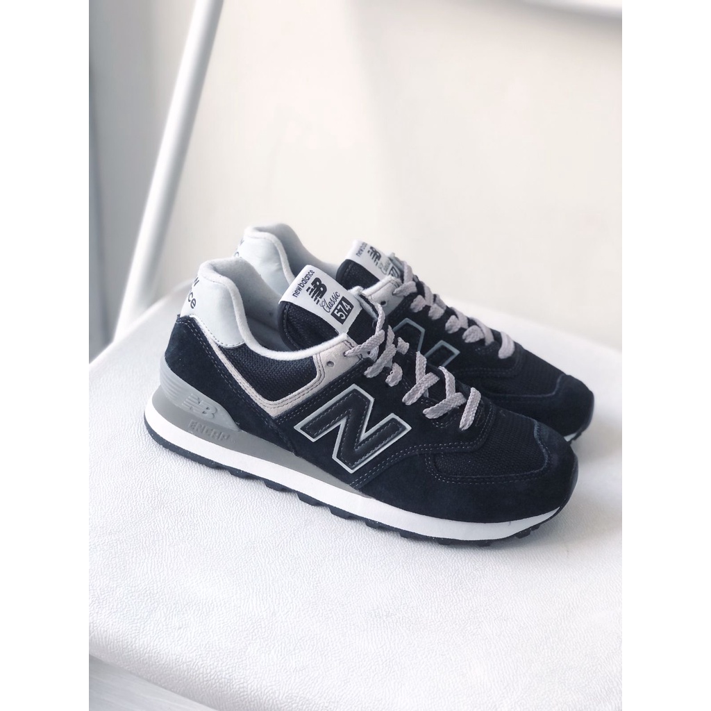 Jual New Balance 574 Classic Black Grey | Shopee Indonesia