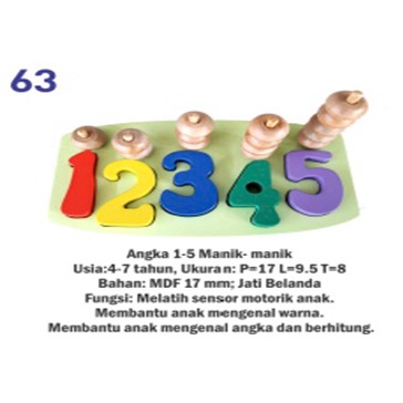 Jual Peraga Angka 1-5 Manik- manik (CJKT) | Shopee Indonesia