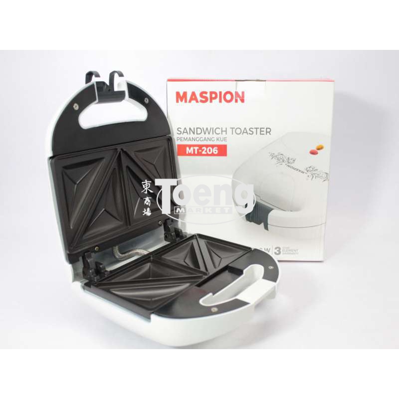Jual PEMANGGANG ROTI / SANDWICH TOASTER MKT MT-206 MP / TOASTER MASPION ...