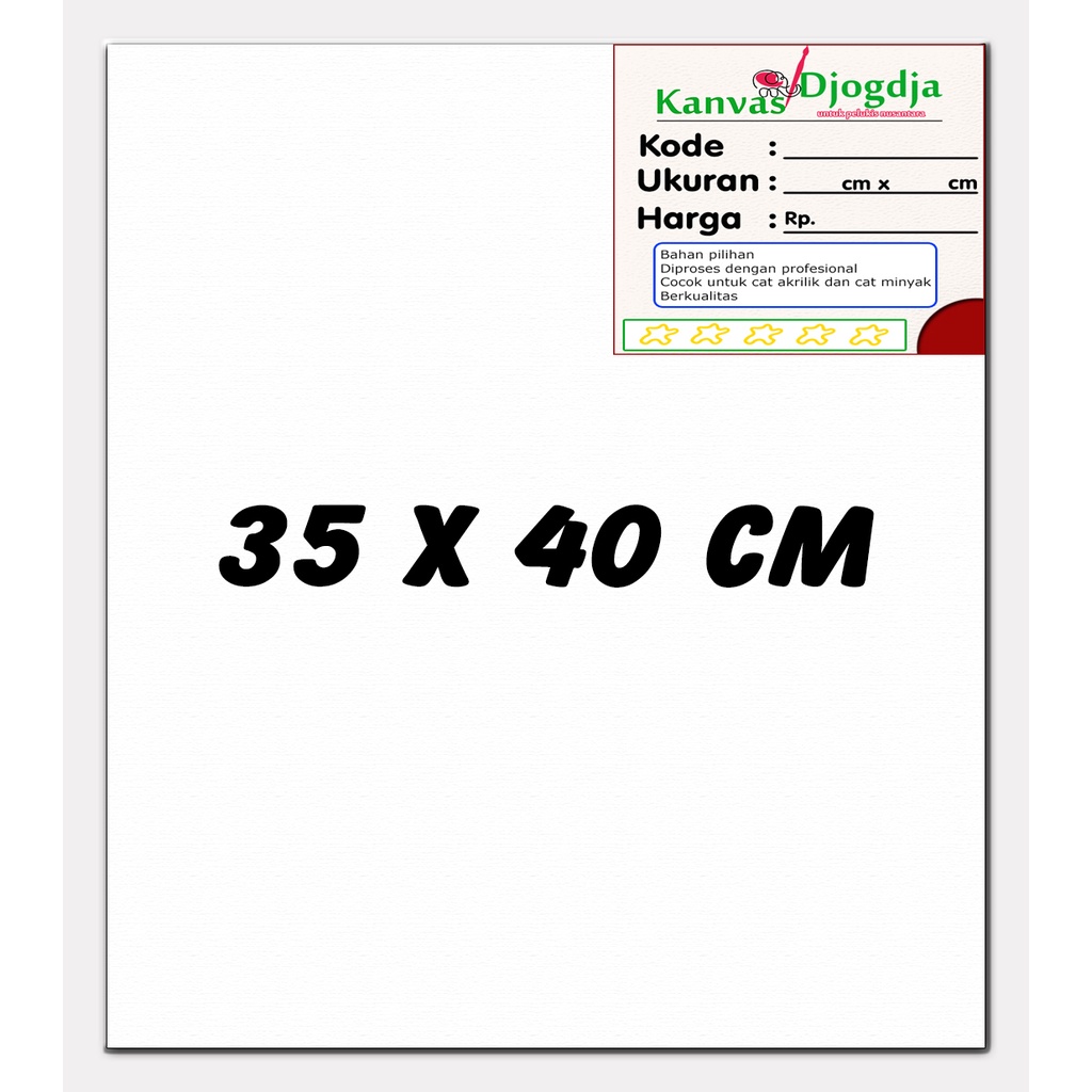 Jual Kanvas span standar ukuran 35 cm x 40 cm | Shopee Indonesia
