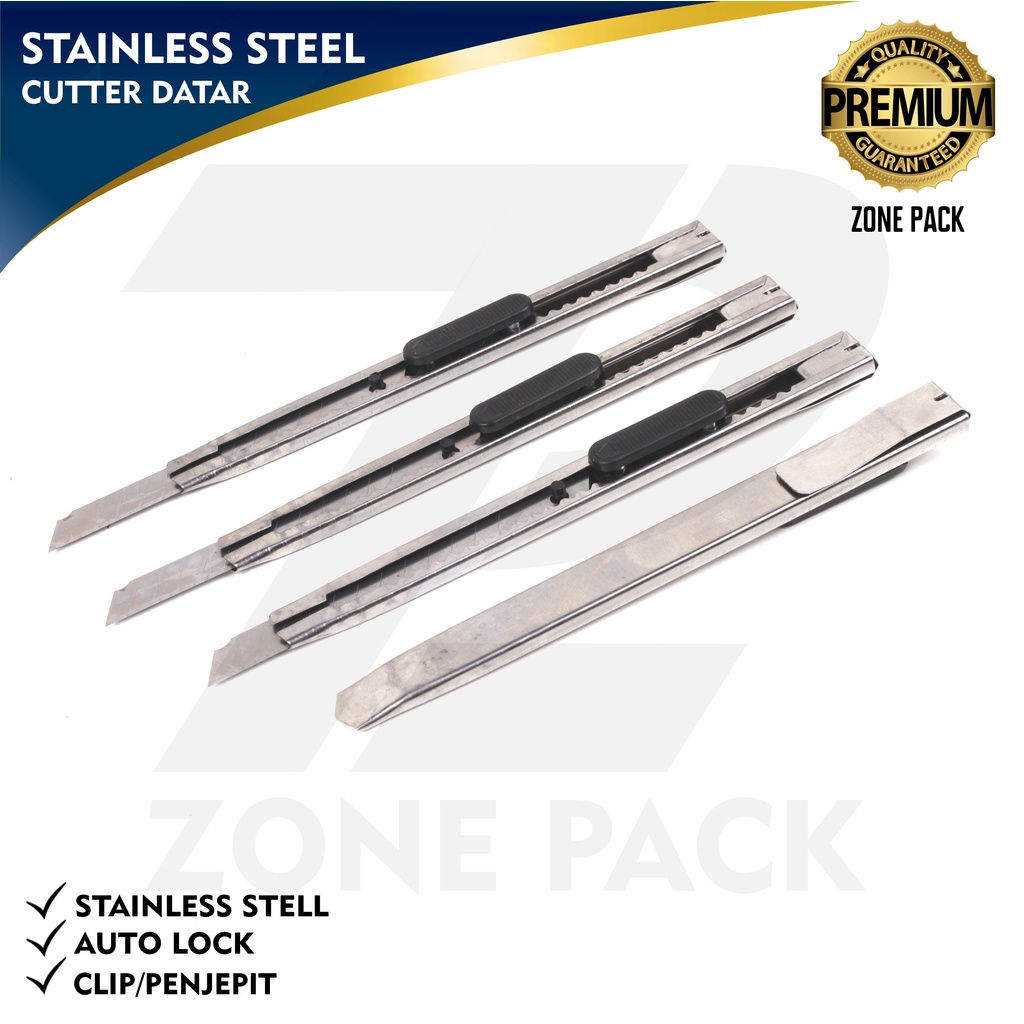 Jual Pisau Cutter Datar | Pisau Cutter Stainless | Pemotong Kertas ...