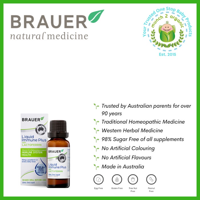 Jual ROMAN BRAUER LIQUID IMMUNE PLUS WITH LACTOFERRIN 23ML | Shopee ...