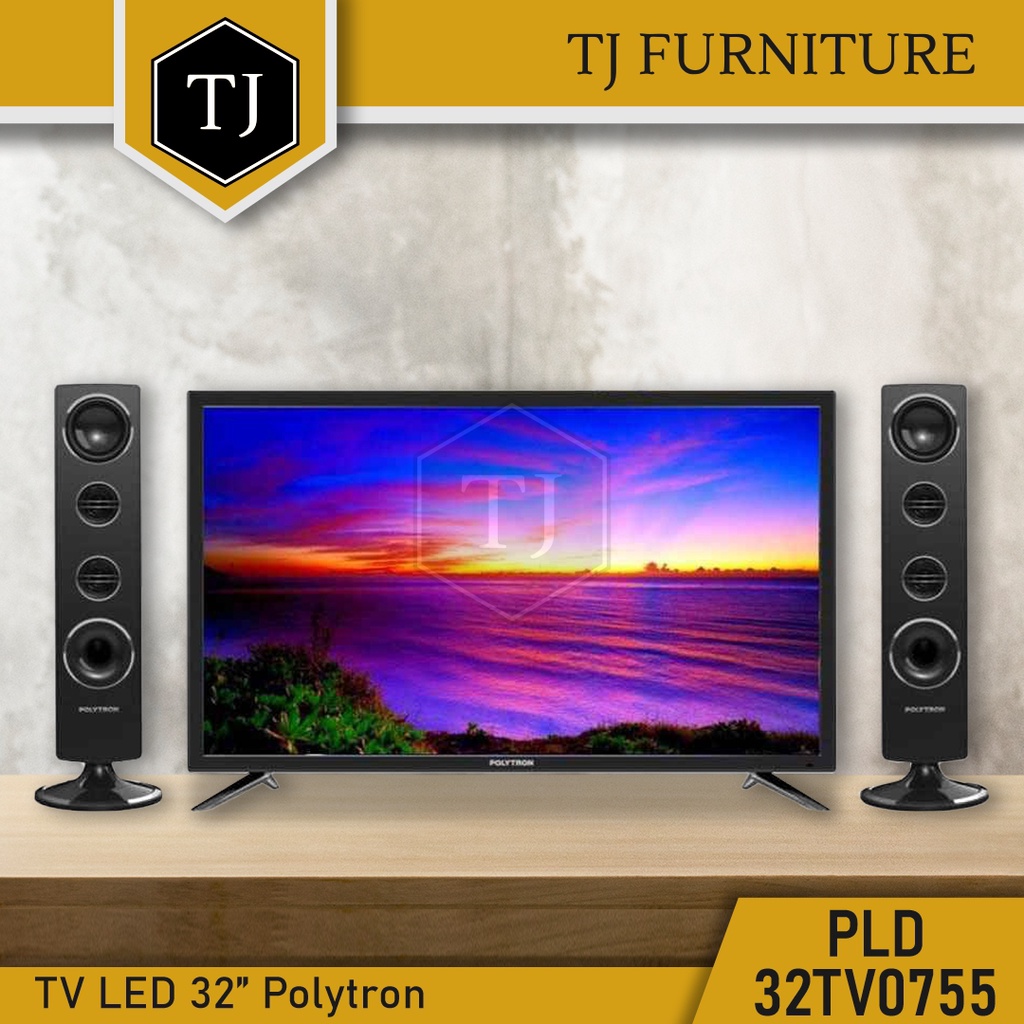 Jual Polytron Cinemax Digital LED TV 32″ PLD 32TV0755 / TV 32 Inch Dengan Digital Speaker Tower ...