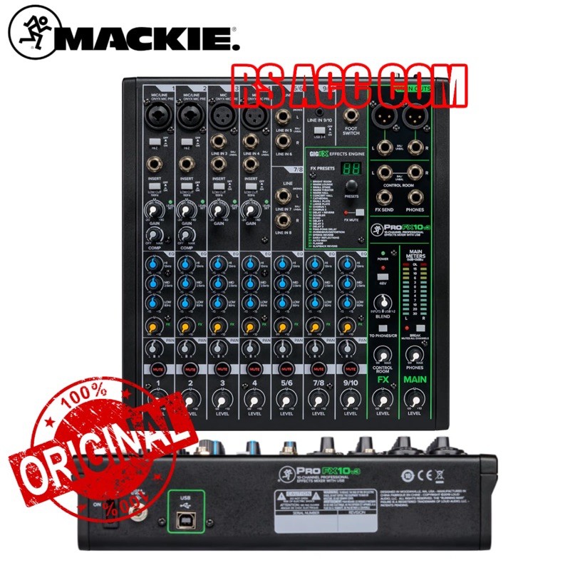 Jual Mixer Mackie PRO FX10 V3 Original PROFX10V3 - 10 Channel | Shopee ...