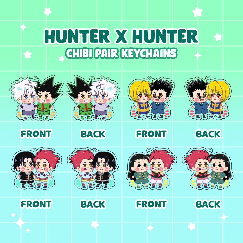 Jual Hunter X Hunter Chibi Pair Gantungan Kunci Acrylic Keychain - Gon & Killua, Leorio ...