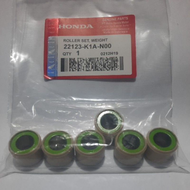 Jual 22123-K1A-N00 Roller CVT Genio Beat LED ECO Street K1A Scoopy eSP K2F original | Shopee ...