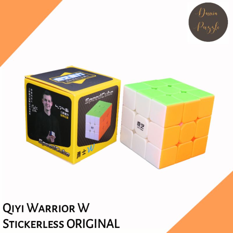 Jual Rubik 3x3 Qiyi Warrior W 3x3 Stickerless ORIGINAL | Shopee Indonesia