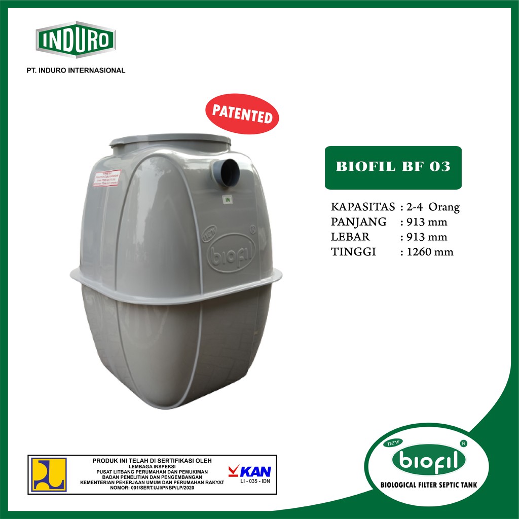 Jual Biofil Septic Tank atau Tangki Septic Biofil BF 03 AT | Shopee ...