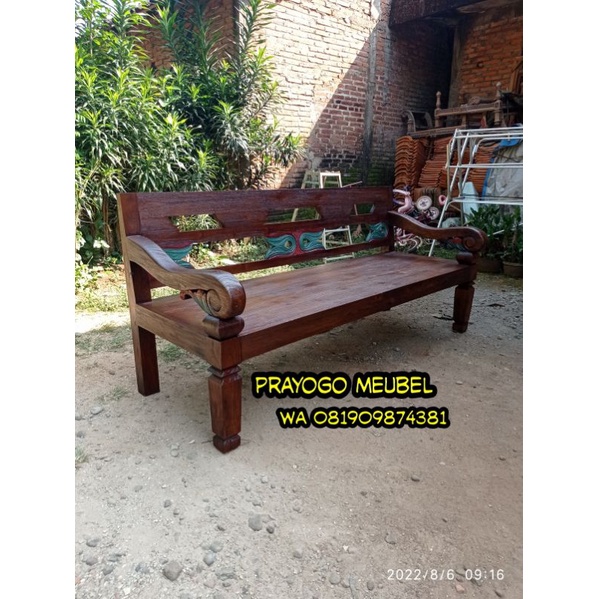 Jual kursi risban antik kuno vintage kayu jati - bangku bale bale jati ...