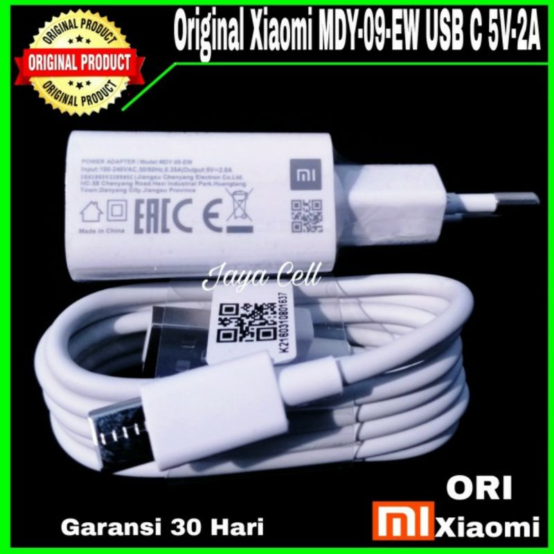 Jual Charger Xm Rdmi 8 Redmi 9 ORIGINAL 100% Casan Ori MDY-09-EW USB ...