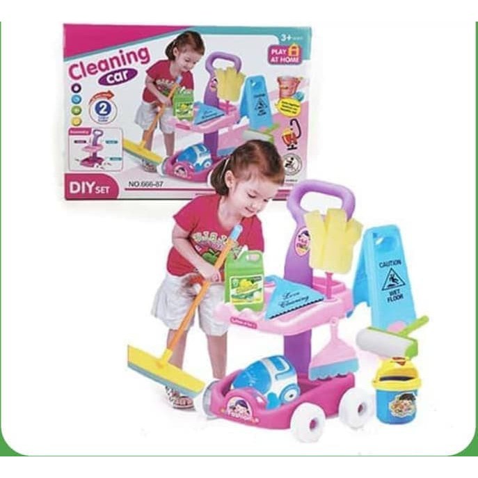 Jual Mainan Cleaning Set Peralatan Kebersihan Mainan Bersih Bersih Sapu ...