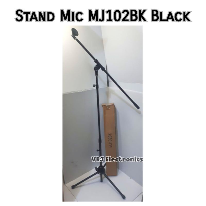 Jual Stand Mic MJ102BK Black Kaki Microphone | Shopee Indonesia