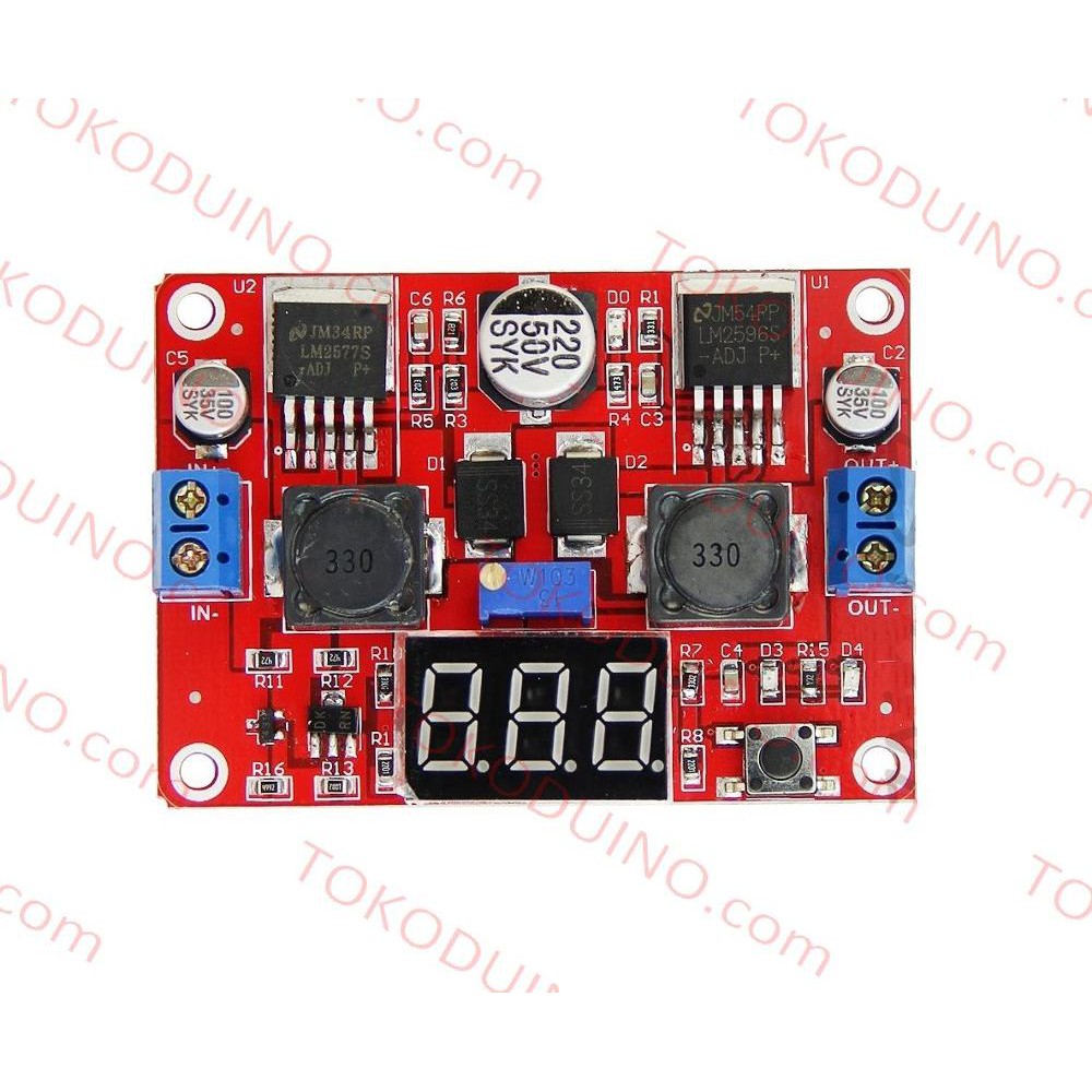 Jual KUALITAS ADJUSTABLE DC DC STEP UP STEP DOWN LM2577 LM2596 WITH ...