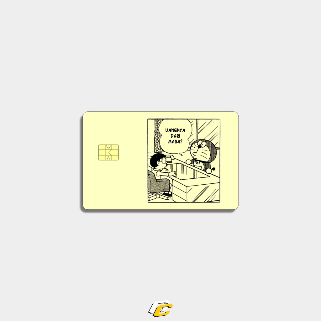 Jual STICKER COMIC KOMIK DORAEMON PELINDUNG KARTU SKIN CARD ATM STIKER ...