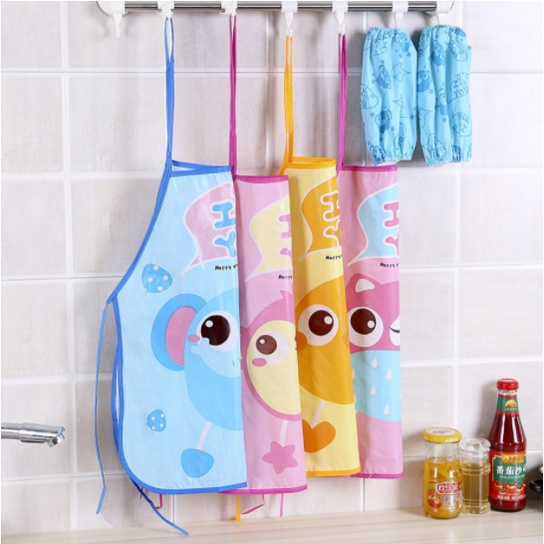 Jual Celemek Anak Karakter / Apron Masak Anak / Celemek Memasak Melukis ...