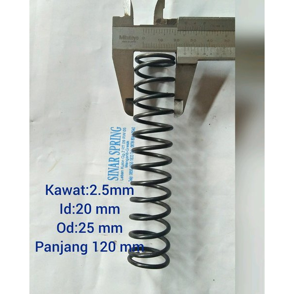 Jual spring tekan baja 2.5 mm | Shopee Indonesia