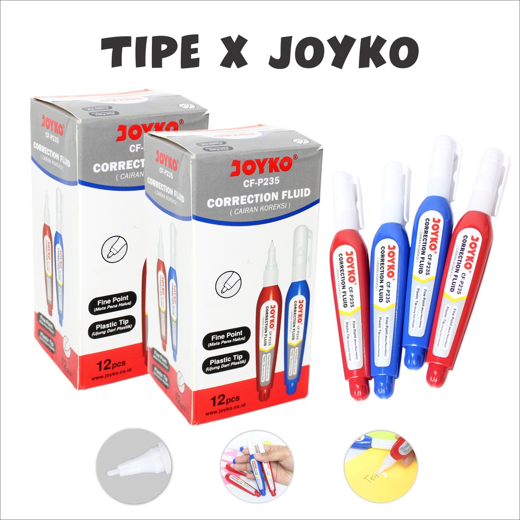 Jual Tipex kertas / correction tape / Tipex Joyko Corection Fluid merk ...