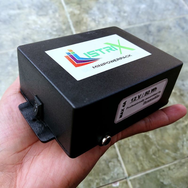 Jual Mini Powerpack DC 12V 4A 60Wh Special edition + USB 5V3A UPS modem ...