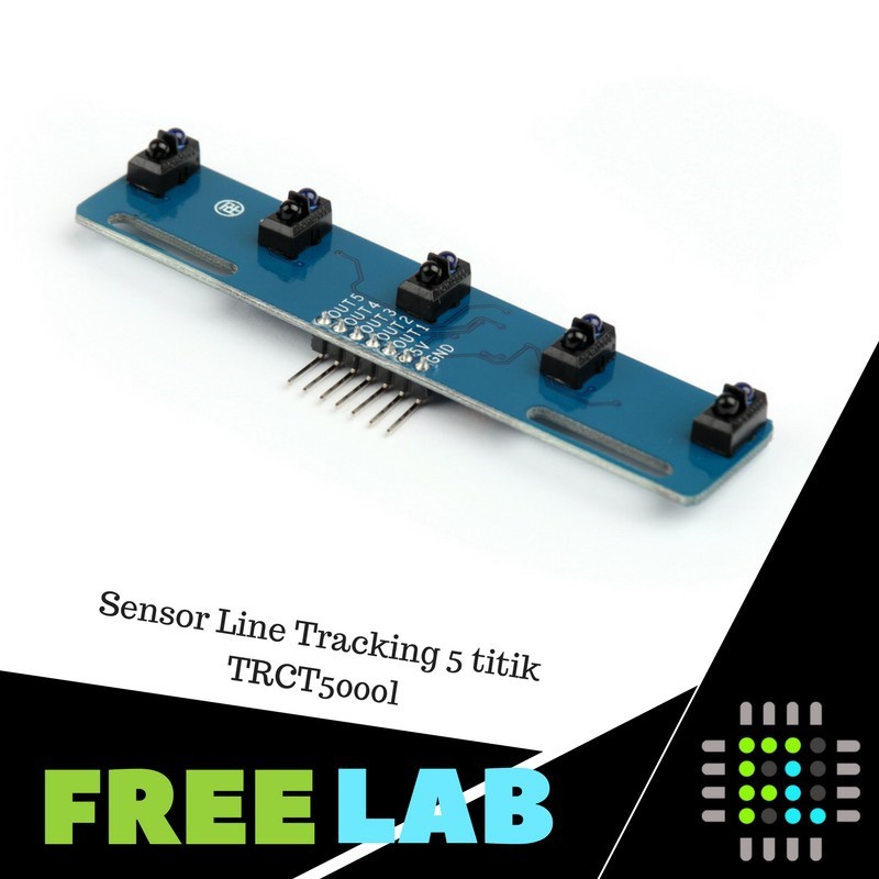 Jual 5 Channel Line Follower Sensor TCRT 5000 IR Line Tracer TCRT5000L ...