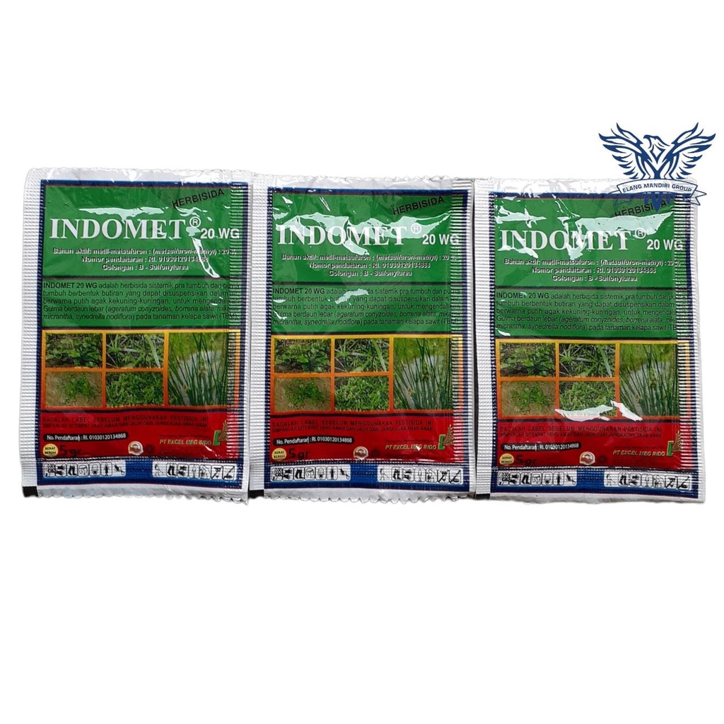 Jual Indomet 20 WG 5 Gram Herbisida Metil Metsulfuron 20 % Metafuron ...