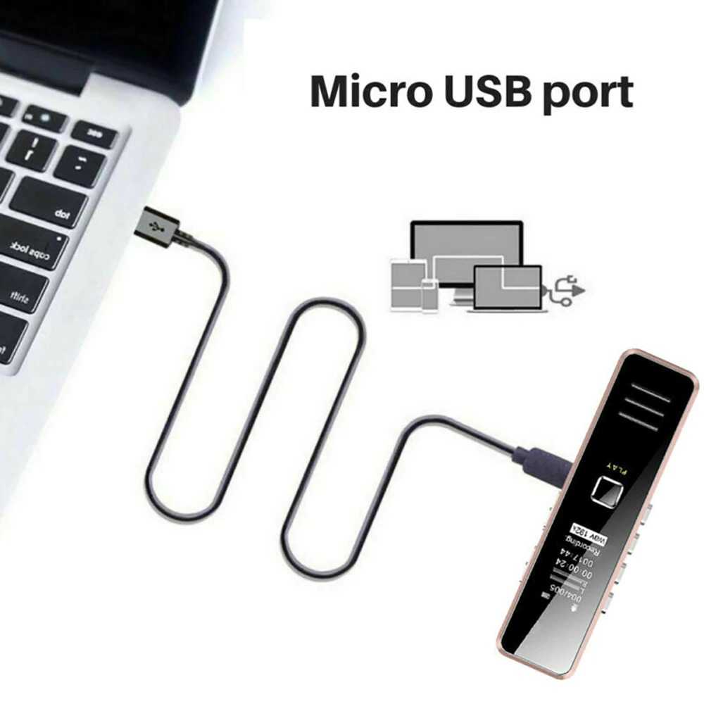 Jual (100% ORI) Perekam Suara Audio Digital Mini Voice Recorder 32GB ...