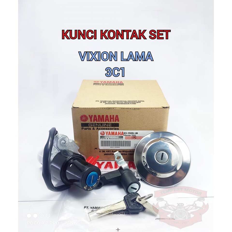 Jual KUNCI KONTAK SET VIXION LAMA OLD 3C1 PLUS TUTUP TANGKI DAN KUNCI ...