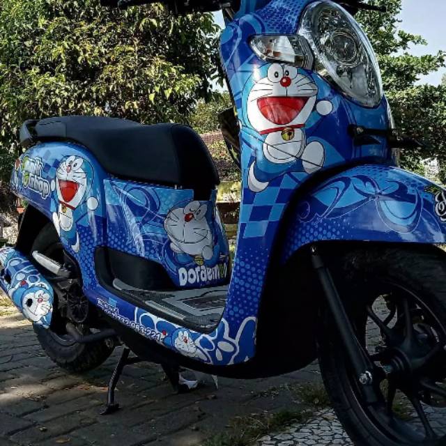Jual Decal full body Deck New scoopy variasi Doraemon pilihan striping ...