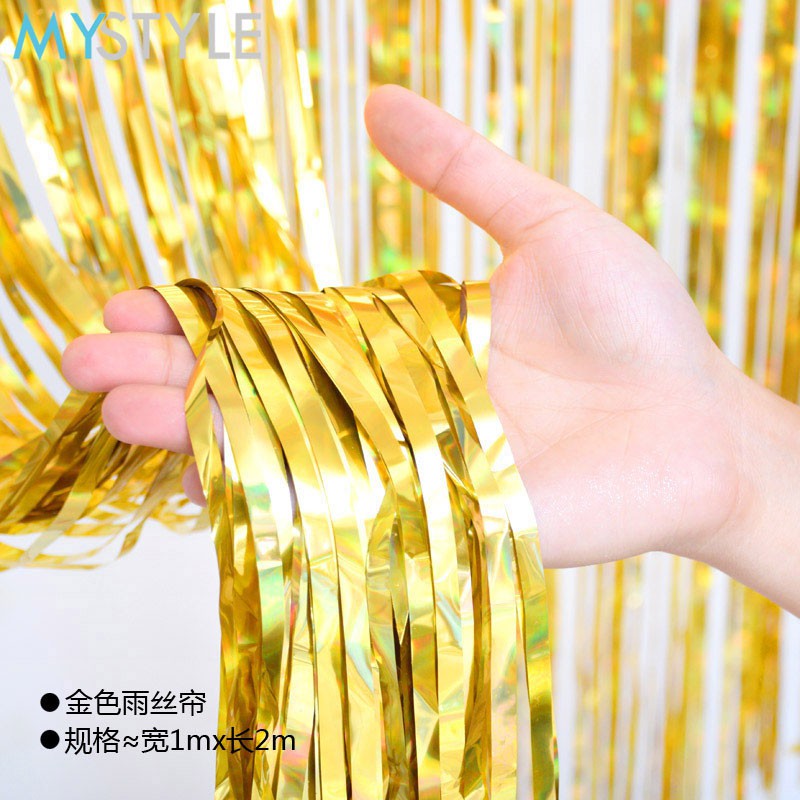 Jual MYSTYLE TIRAI RUMBAI FOIL -+ 1 METER X 2 METER TIRAI RUMBAI WARNA ...