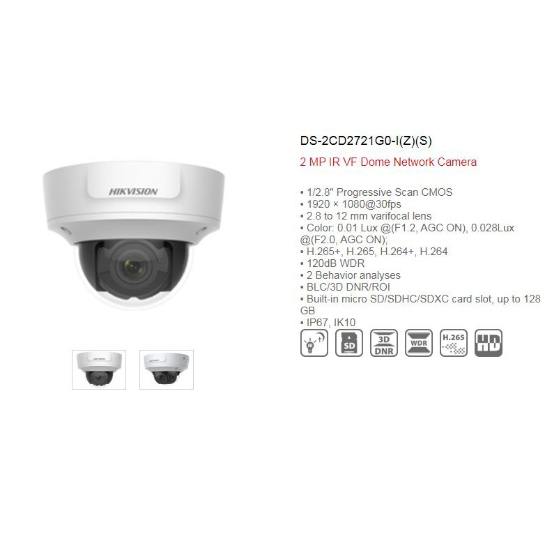 Jual Hikvision Eco IP Camera DS-2CD2721G0-I Vari-focal IR Dome 2 MP | Shopee Indonesia