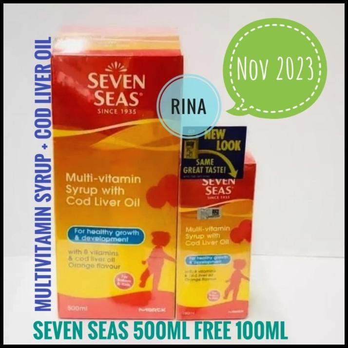 Jual Seven Seas Multivitamin Syrup Anak Cod Liver Oil Asli Malaysia ...