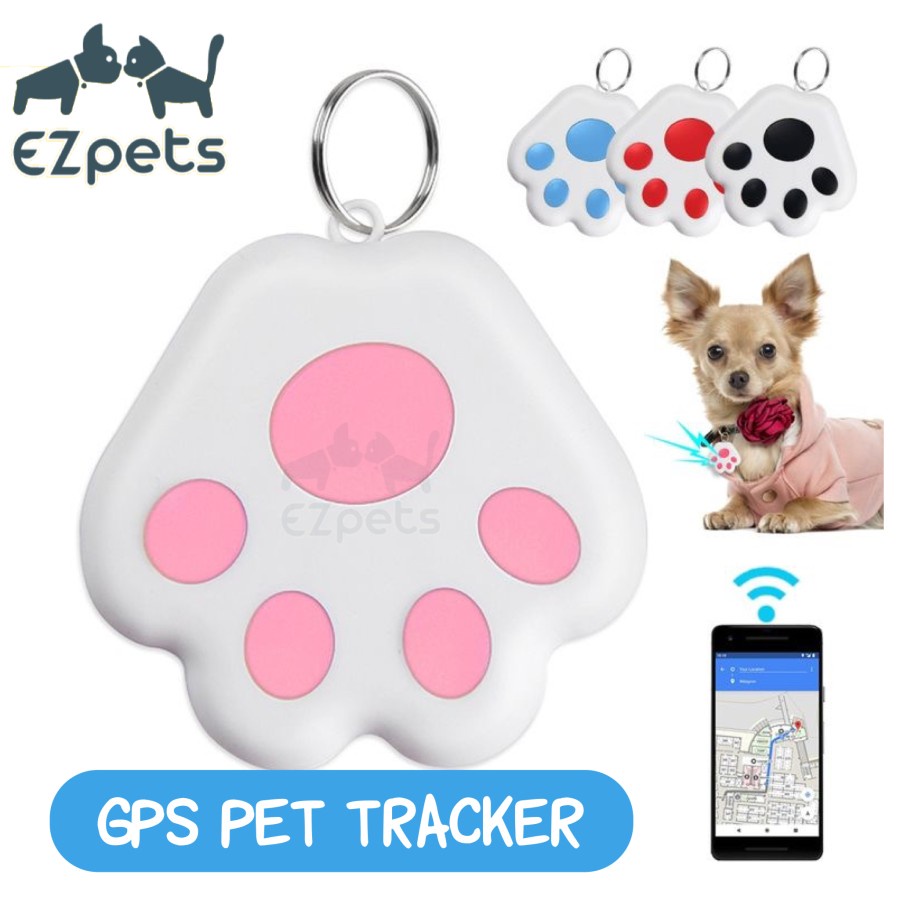 Jual Pet Mini Paw GPS Tracker Collar Mini Dog Cat Bluetooth Anti-Lost ...