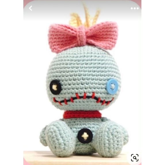 Jual scrump amigurumi lilo and stitch boneka rajut keychain | Shopee ...