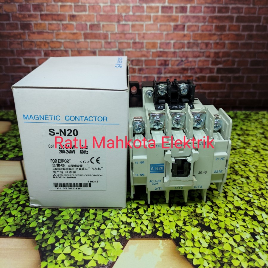 Jual Kontaktor / Contactor Mitsubishi S-N20 SN-20 SN 20 SN20 | Shopee Indonesia