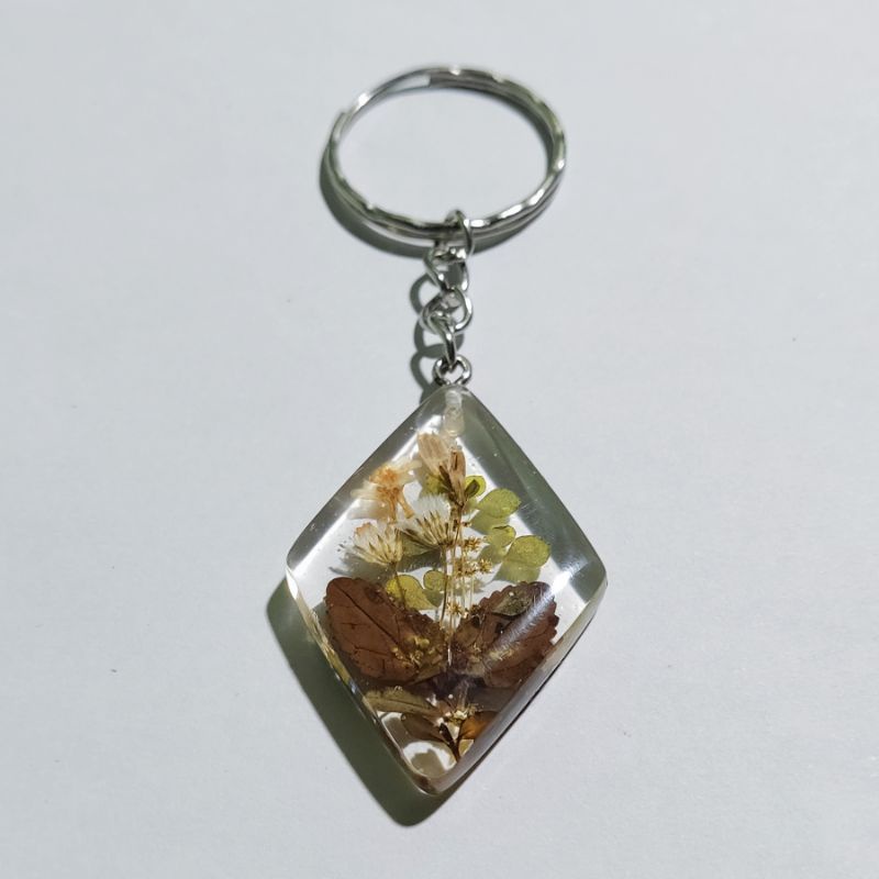 Jual Gantungan Kunci/Keychain Resin Kumpulan Bunga dan Daun | Shopee ...