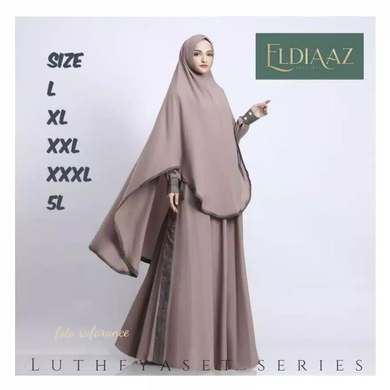 Jual gamis syari jumbo polos rania syari free khimar terbaru 2022 gamis wanita muslim ibu ibu ...