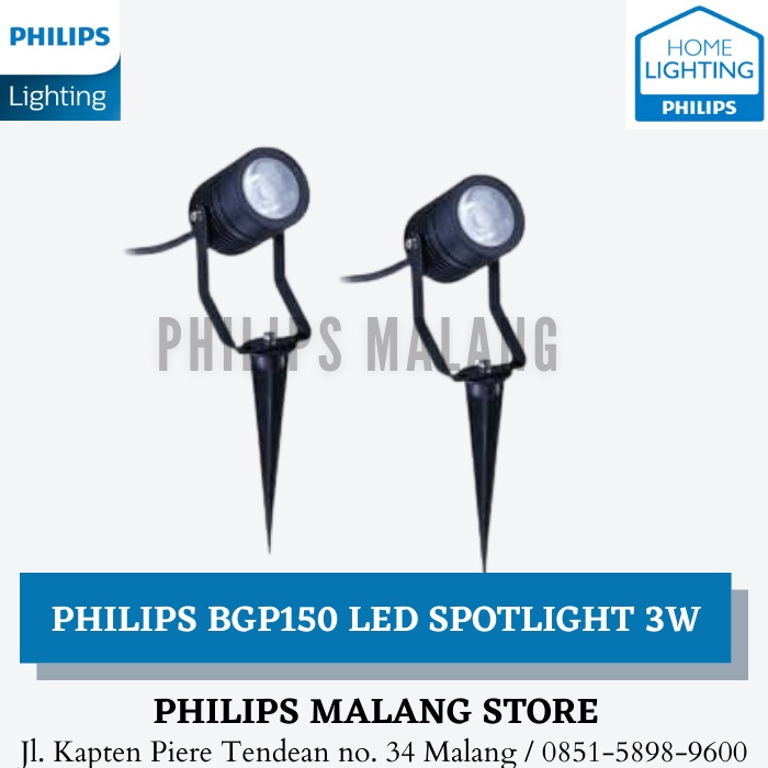 Jual PHILIPS BGP150 LED 3W 45D GM-LAMPU TAMAN TANCAP-LAMPU OUTDOOR ...