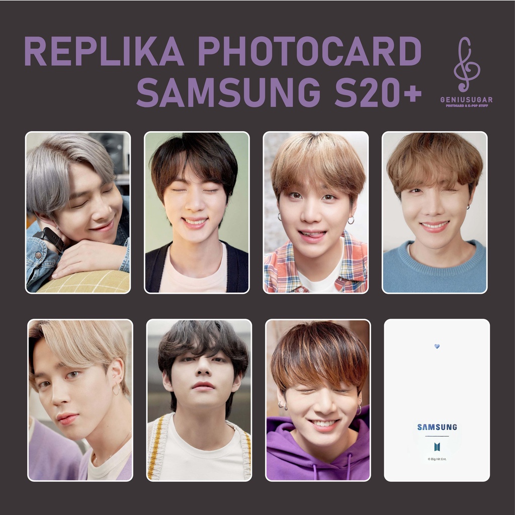 Jual [REPLIKA BTS] PHOTOCARD SAMSUNG 20+S SUGA MELET UNOFFICIAL ...