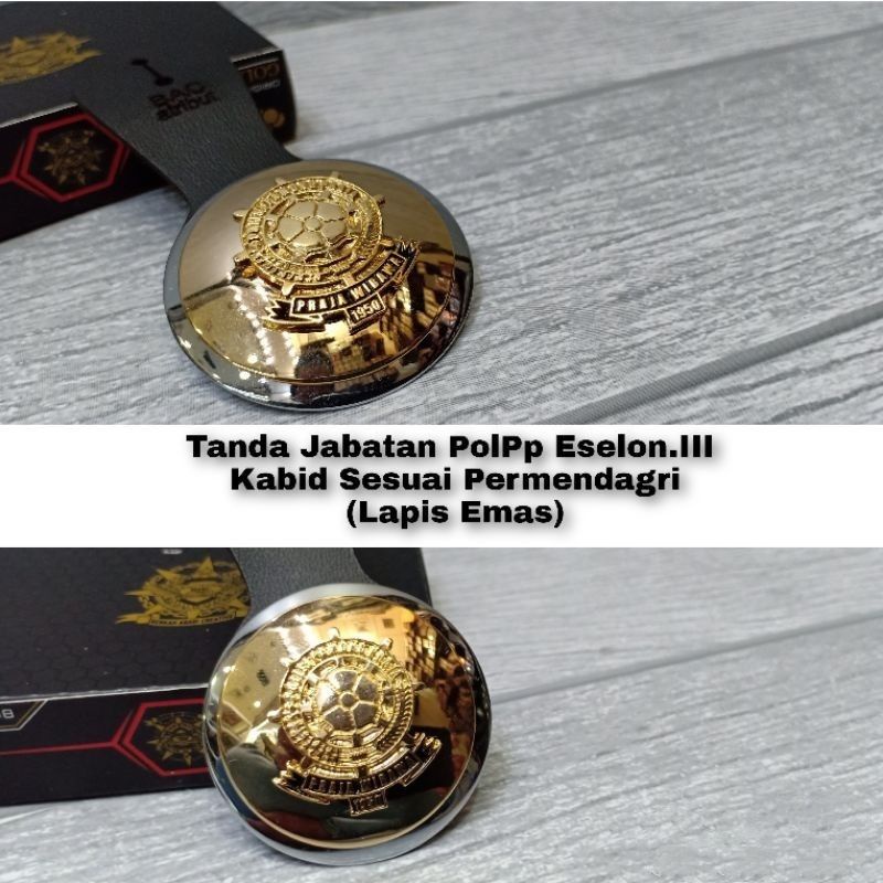Jual TANJAB KASI POL PP ESELON 4 / TANDA JABATAN POLPP KABID ESELON 3 ...