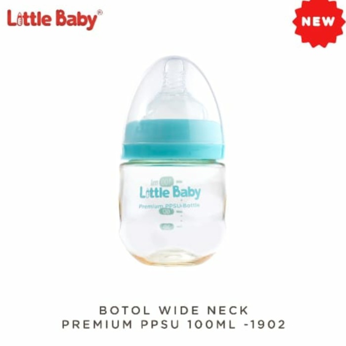 Jual LITTLE BABY PPSU Wide Neck Bottle 100ml Botol Susu Dot PPSU ...