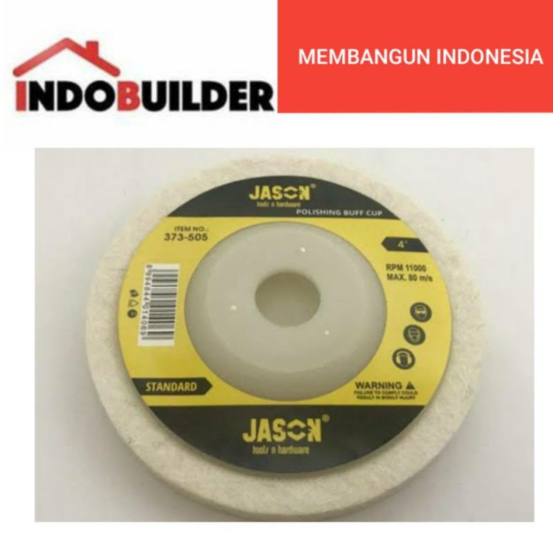 Jual MATA GERINDA WOOL POLES 4 INCI 100 MM JASON / GRINDING WOOL POLISH ...