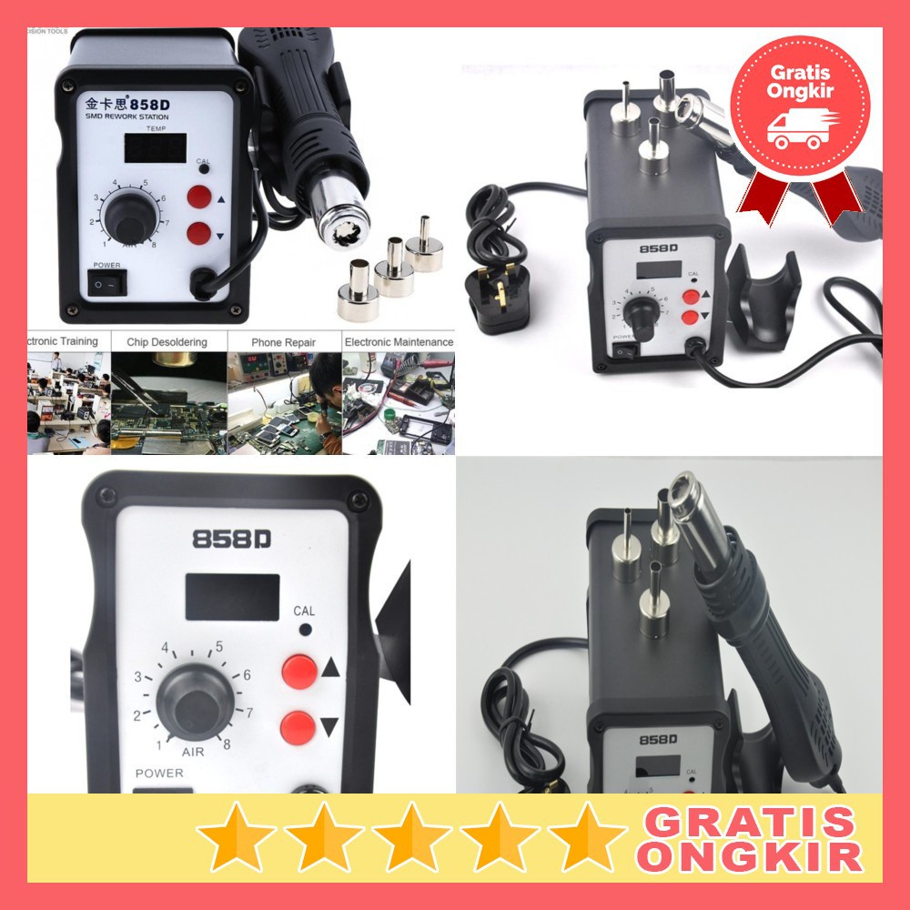 Jual Blower Pemanas Solder Uap Desoldering Hot Heat Gun Station 220V ...