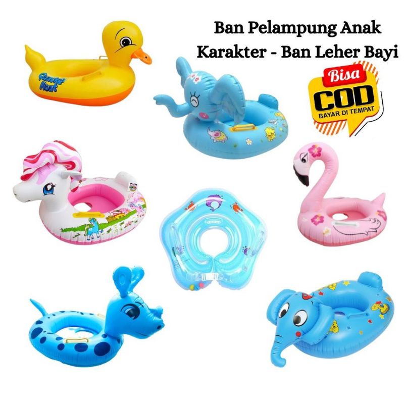 Jual Ban Pelampung Renang Anak-anak Bayi Balita Bentuk Hewan Bebek Kuda ...