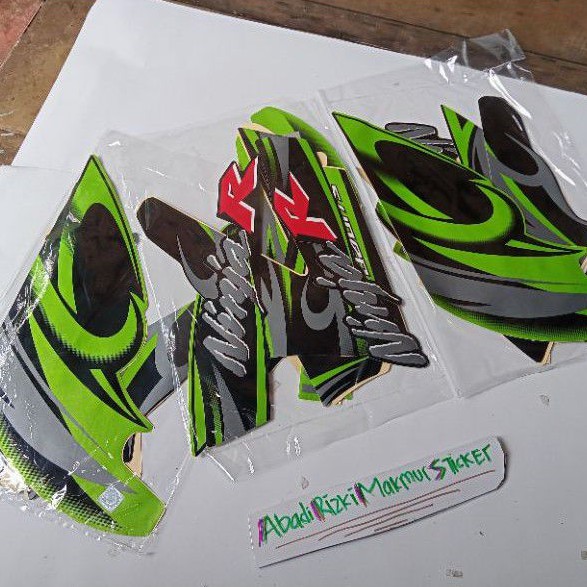 Jual striping Stiker Lis ninja r hijau 2012 2013 hijau 1 set kualitas ...