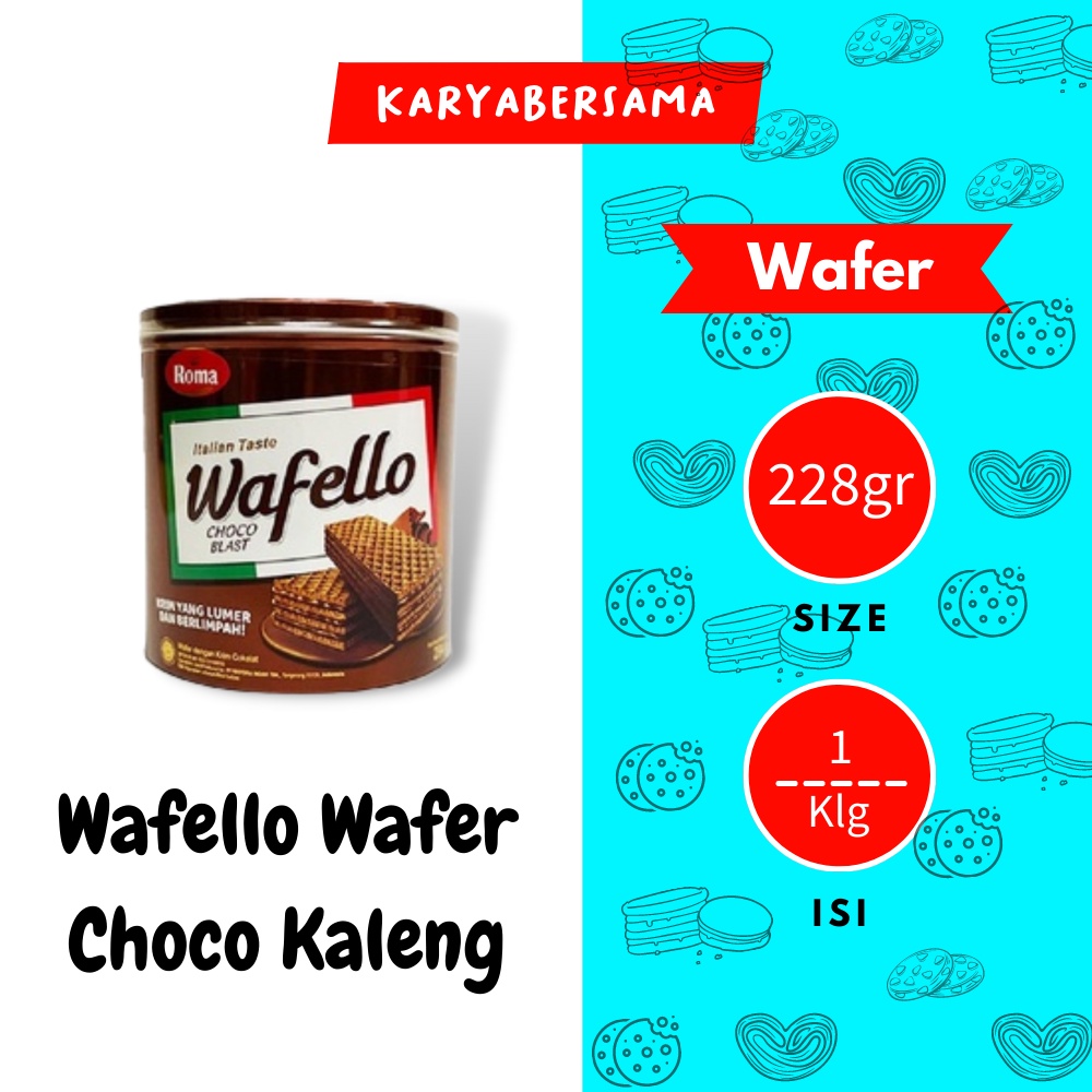 Jual Wafer Wafello Coklat Kaleng 228gr Satuan | Shopee Indonesia