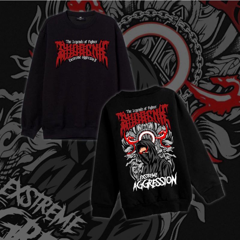Jual SWEATER PSHT DESAIN TERBAIK SHORENK MERAH | SABLON DEPAN TULISAN ...