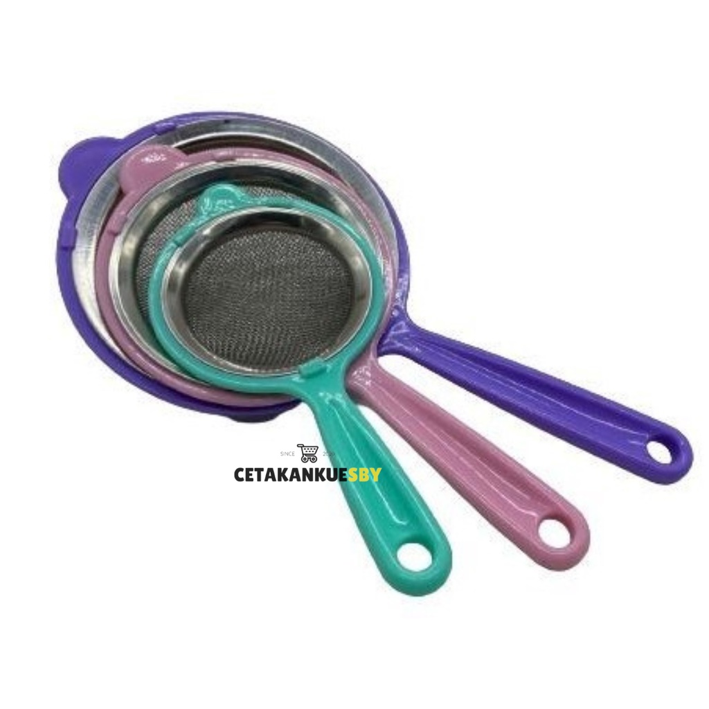 Jual (CKS) Saringan Set 3 in 1 Strainer Tepung Terigu Gula halus Alat ...