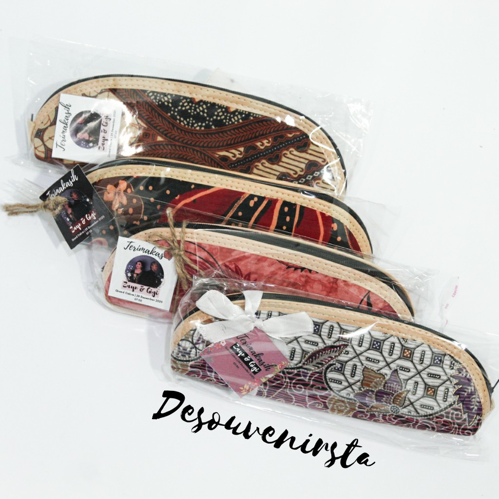Jual Souvenir tempat pensil batik khas Jogja PRESS MINIMAL 50 PCS | Shopee Indonesia