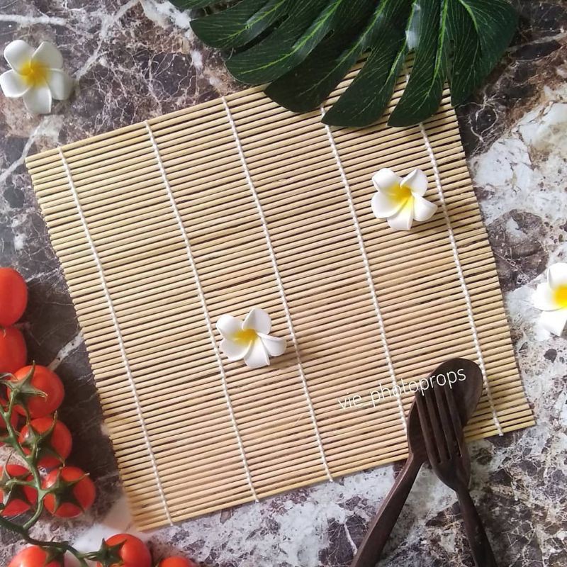 Jual Penggulung Sushi Alas Bambu Props Foto Properti Fotografi | Shopee ...