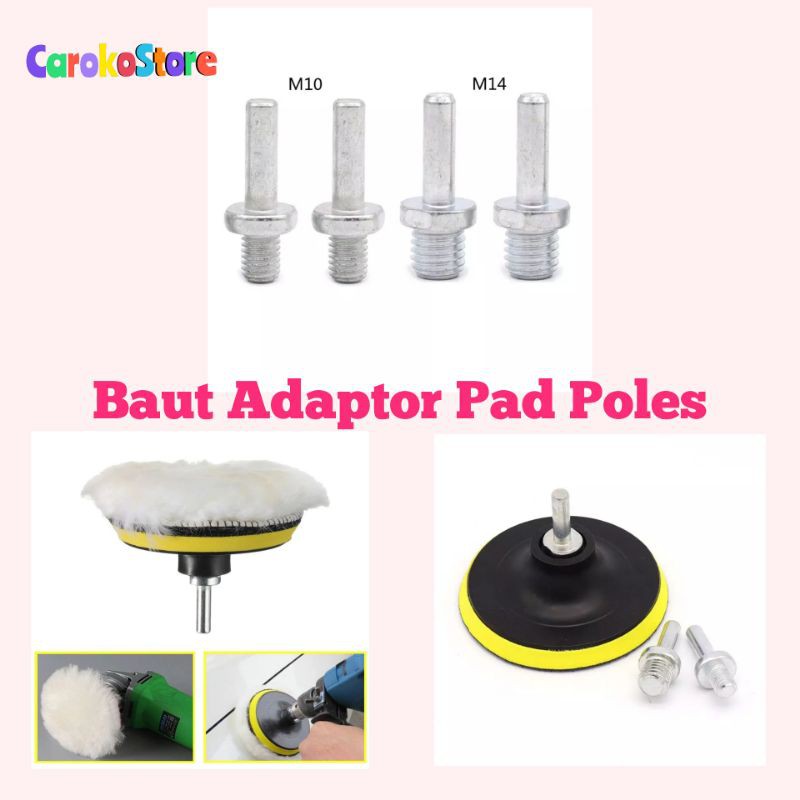 Jual Baut Adaptor Pad Poles buff dudukan amplas | Shopee Indonesia
